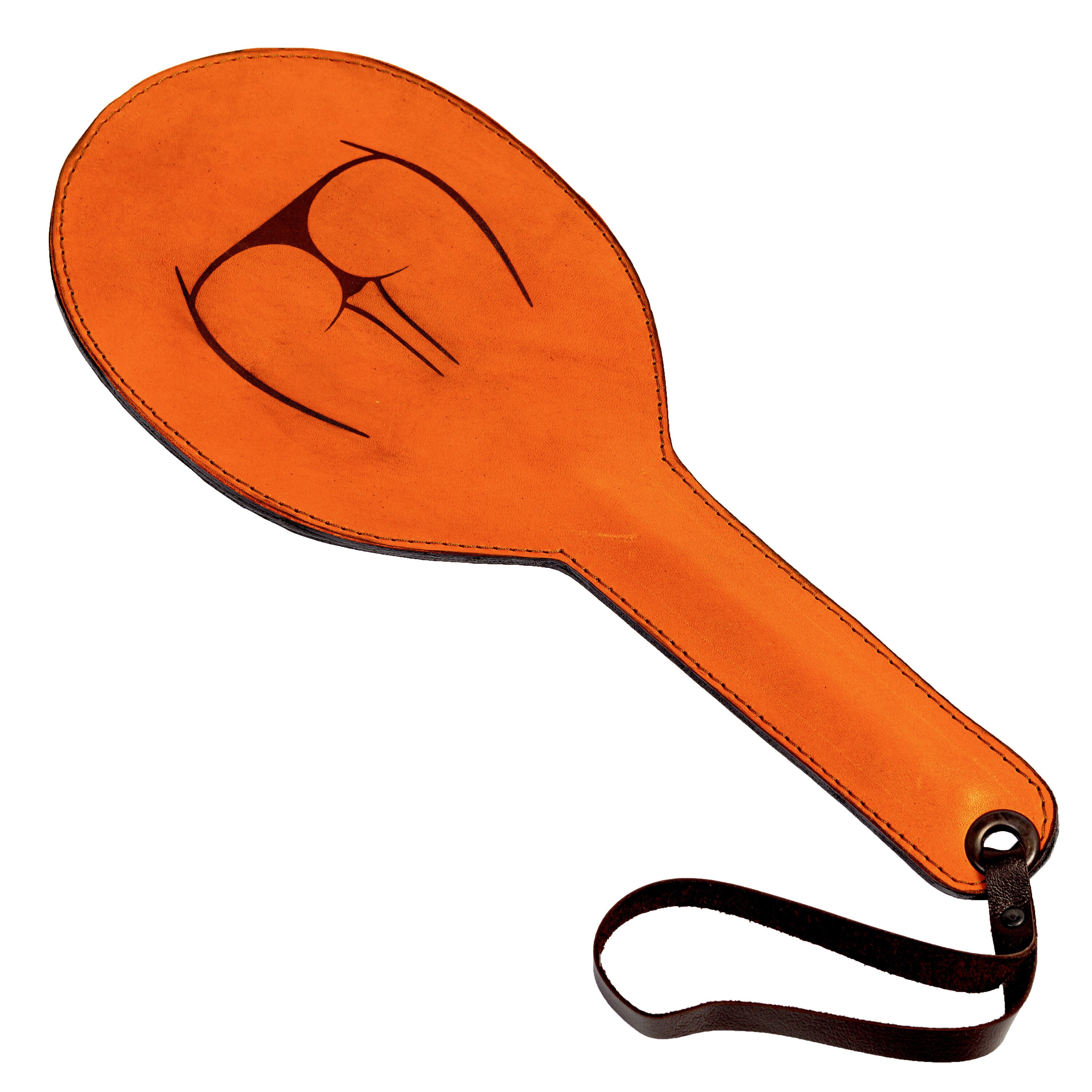 Leather paddle Funny ass figure Leather slap Spanker | Etsy