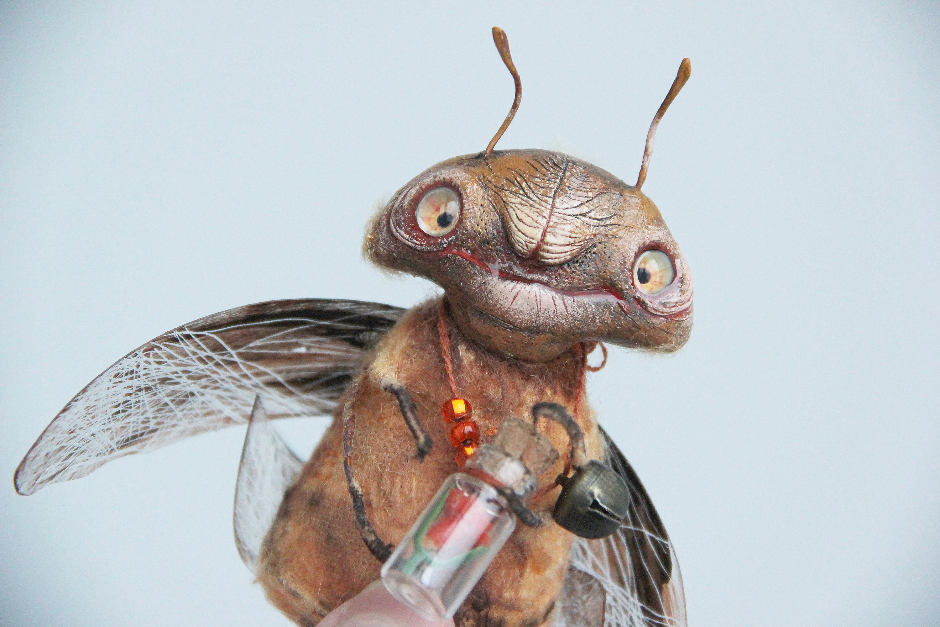 Cicada art toy Funny Fruit Fly Plush Toy plushie Insect | Etsy