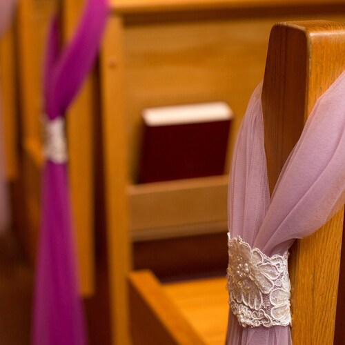 Tulle Wedding Aisle Sashes - Etsy