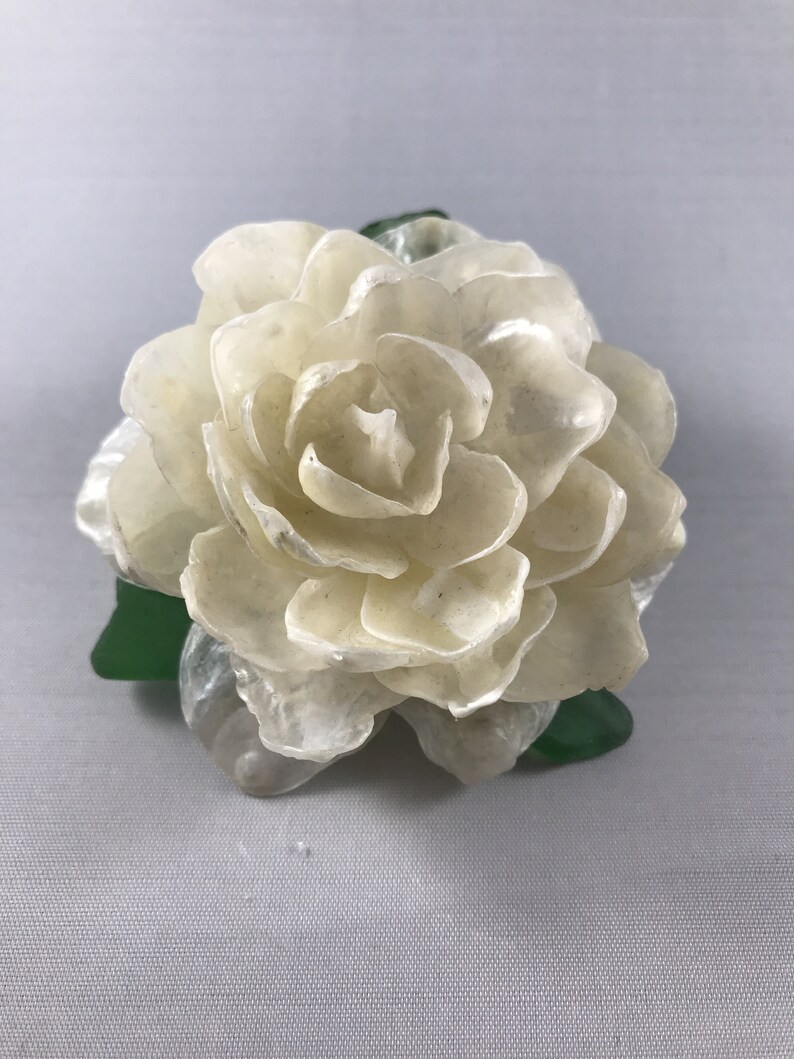 Delicate Rose 'forever' Seashell Flower Handmade With | Etsy