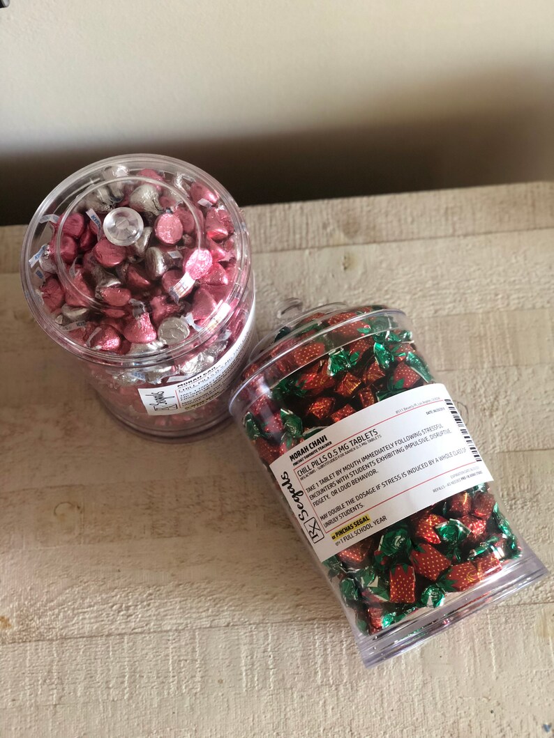 Personalized Prescription Candy Jar Label Candy Chill Pills - Etsy