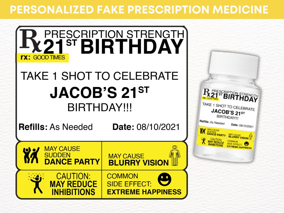 Personalized Prescription Candy Jar, Candy Chill Pills, RX Candy ...