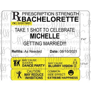 Candy Filled Personalized Prescription Candy Bottle, Candy Chill Pills ...