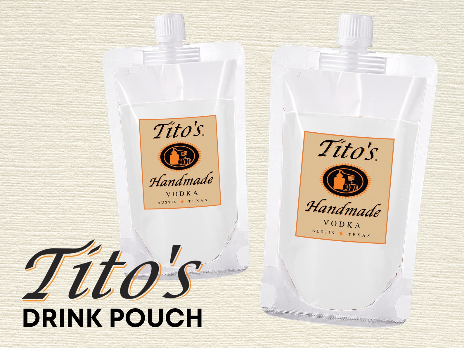 Titos Drink Pouch, Vodka Drink Pouch, Adult Capri Sun, Booze Bag, Vodka ...