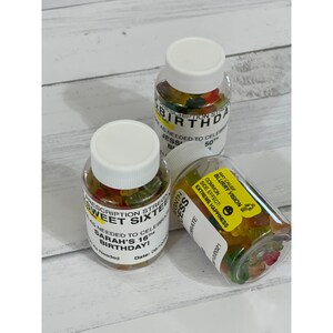 Candy Filled Personalized Prescription Candy Bottle, Candy Chill Pills ...