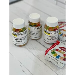 Candy Filled Personalized Prescription Candy Bottle, Candy Chill Pills Gift, Custom RX Candy ...