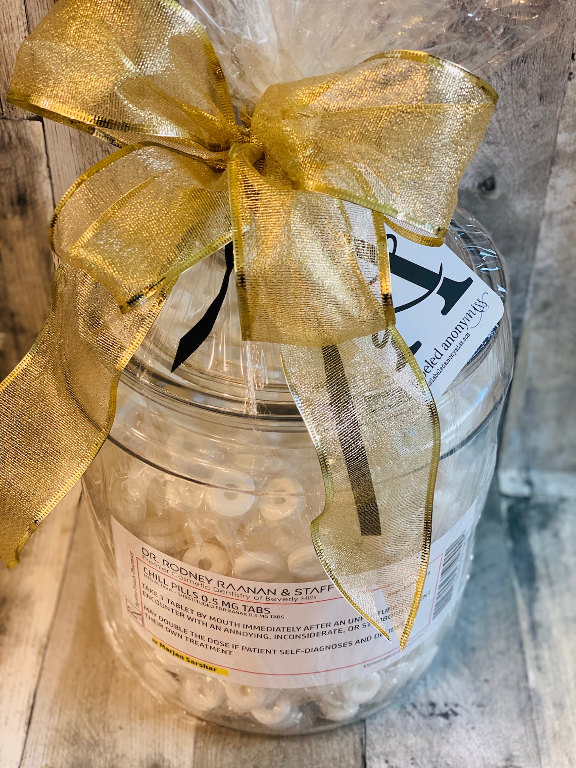 Personalized Prescription Candy Jar Label Candy Chill Pills - Etsy