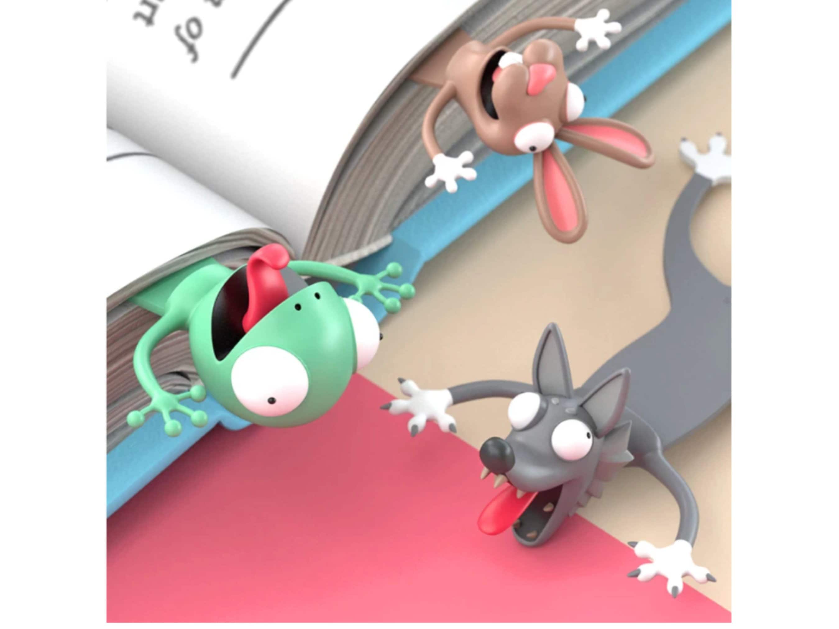 3dcartoon Bookmarks, 3D Wacky Animal Bookmarks,fun Bookmarks, Funny ...