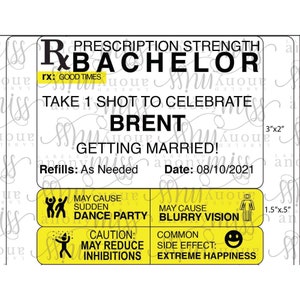 Candy Filled Personalized Prescription Candy Bottle, Candy Chill Pills ...