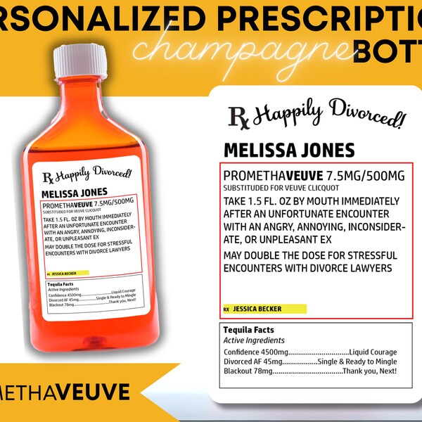Personalized Fake Rx Bottle - Etsy