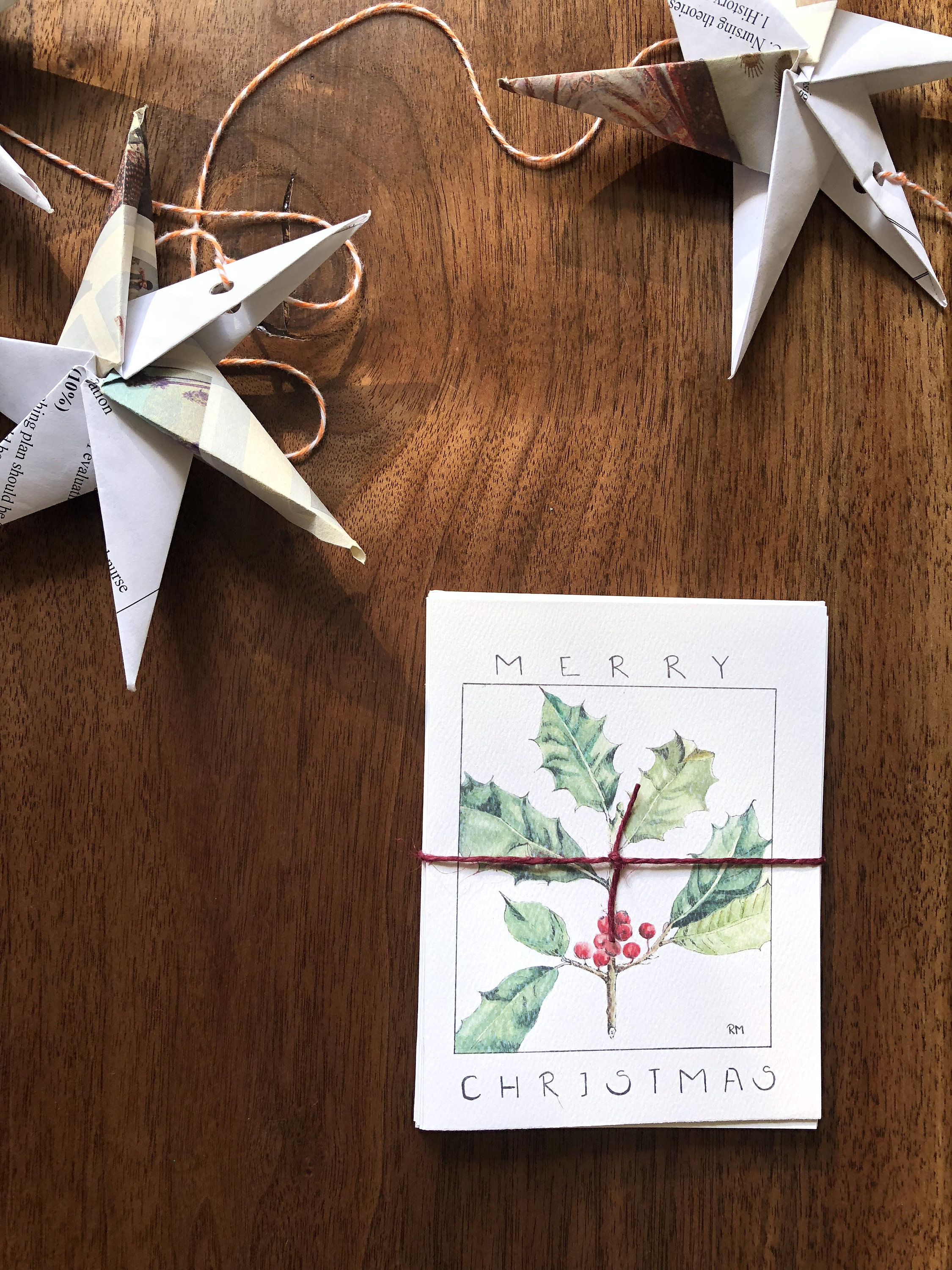 Christmas Card Package Set of 6 Merry Christmas Cards Blank Christmas ...