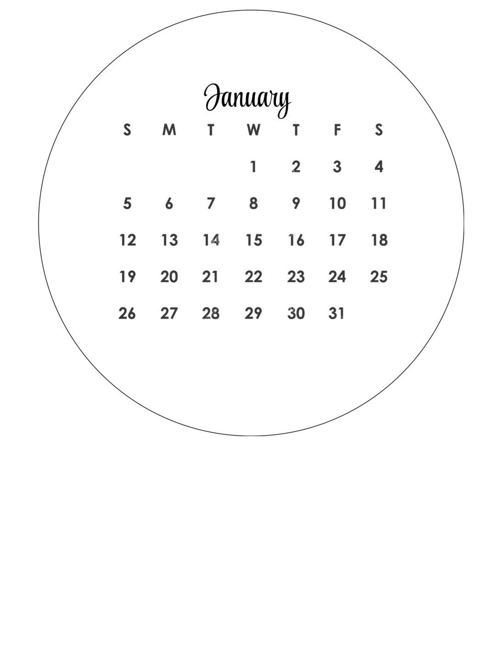 2025 Calendars January-december - Etsy