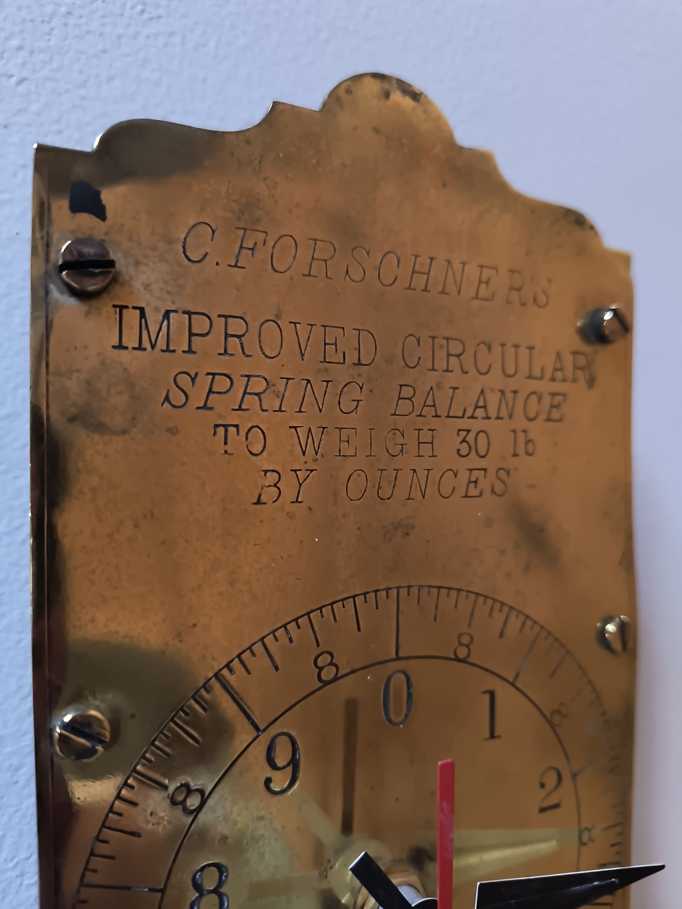 Antique Brass Farm Scale Pendulum Wall Clock - Etsy