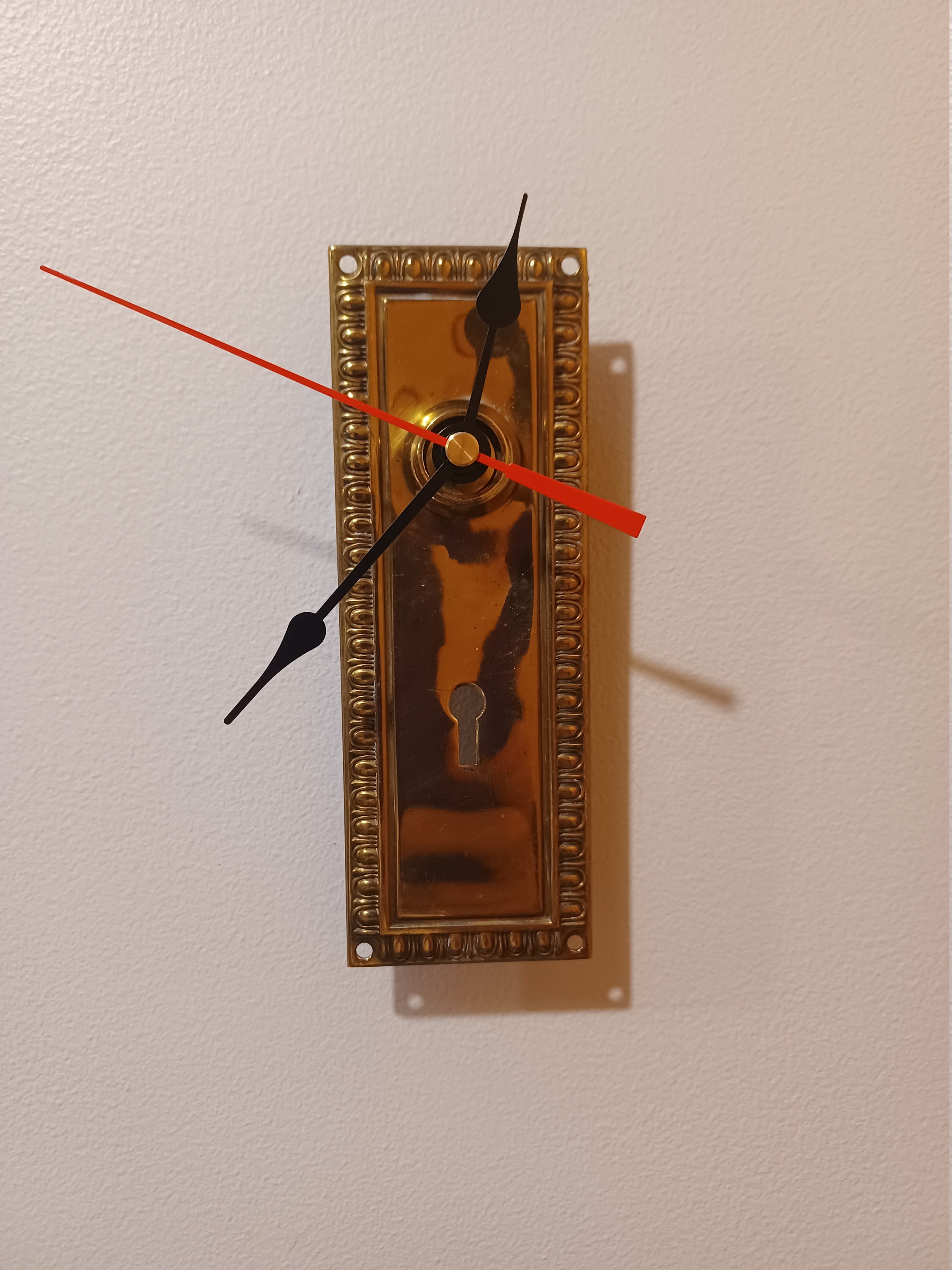 Brass Wall Clock - Etsy