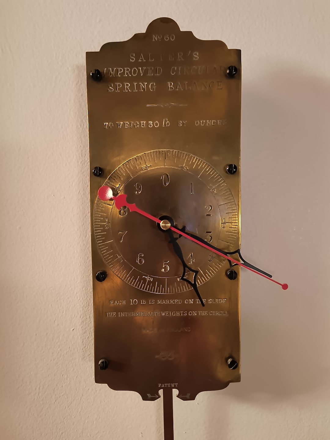 Antique Brass Pendulum Clock - Etsy