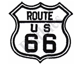 Route 66 Embroidery | Etsy