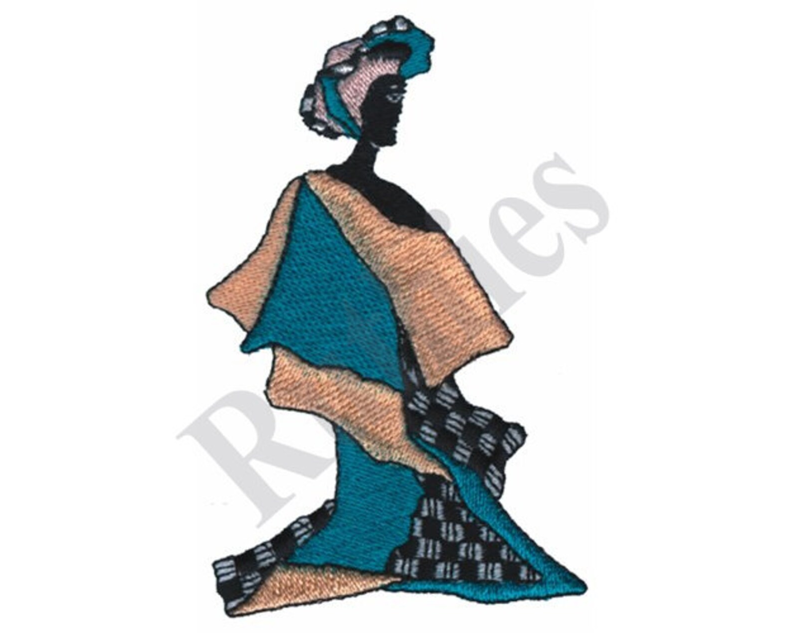 African Art Machine Embroidery Design | Etsy