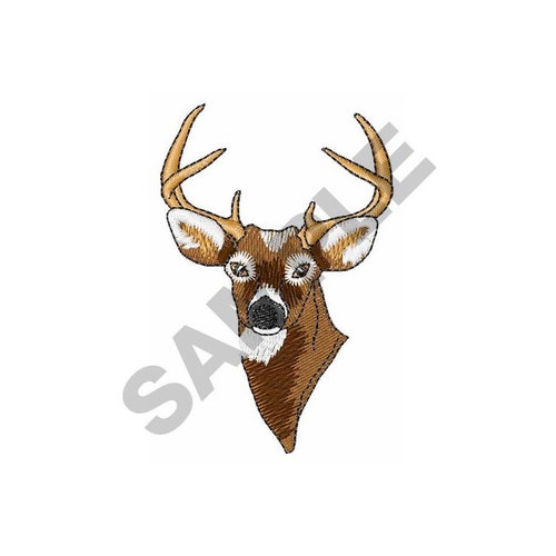 Whitetail Deer Scene Machine Embroidery Design | Etsy