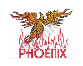 Phoenix Embroidery | Etsy