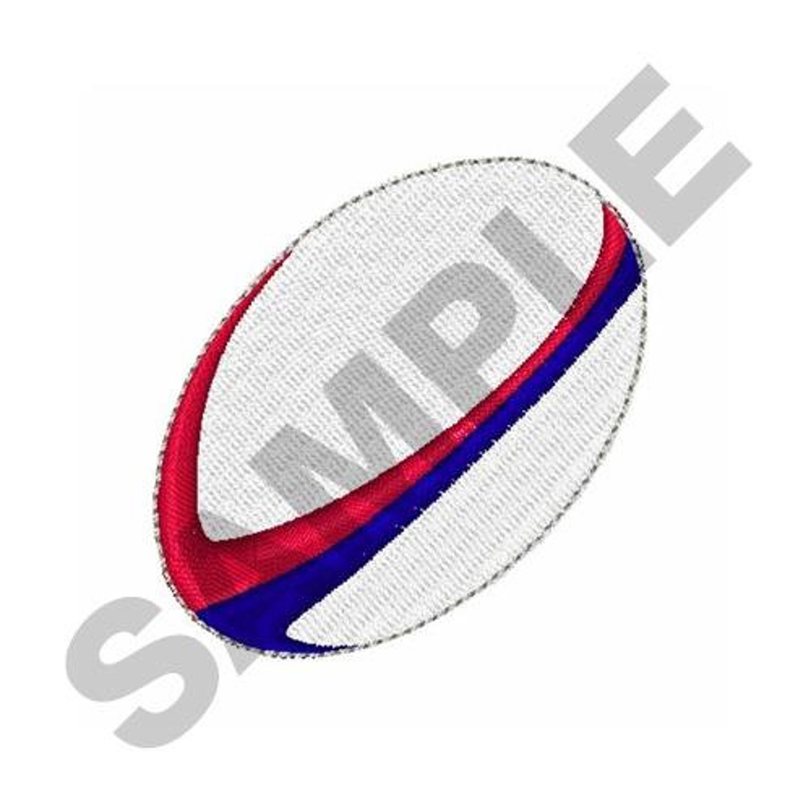 Rugby Ball Embroidery Design Machine Embroidery | Etsy