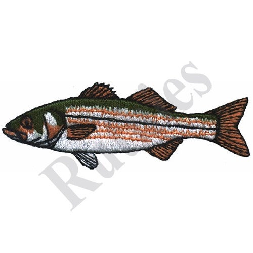 Bass Embroidery Design. Machine Embroidery Design. Fishing | Etsy