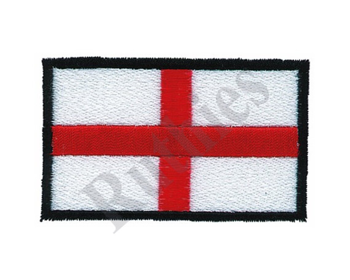 England Flag Machine Embroidery Design | Etsy
