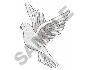 Dove Embroidery Design | Etsy