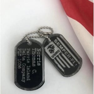 USMC Crucible Lantern Lamp Style LED Acrylic Personalized Light ...