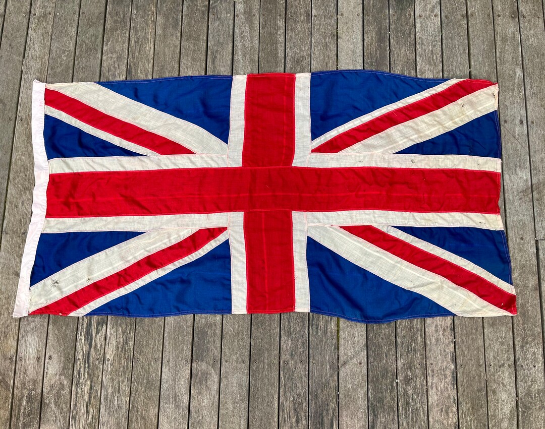Large Vintage WW2 Era British Panel Stitched Union Jack - Etsy