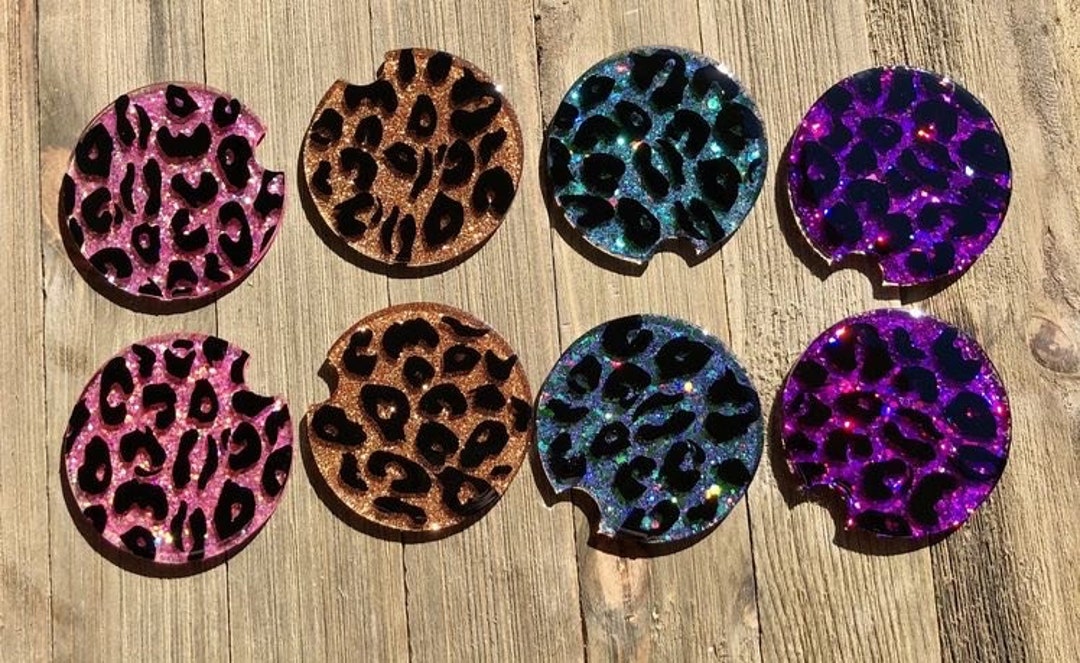 Set of 2 Custom Car Coasters With Design - Etsy