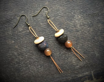 Pottery earrings | Etsy