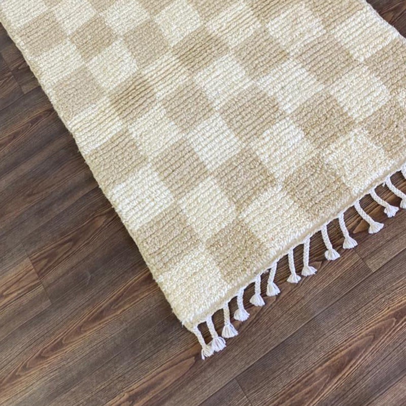 Checkered Rug - Etsy