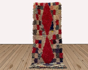 Azilal Boucherouite Colorful Rug Moroccan Vintage, 4x6 Feet Vintage ...