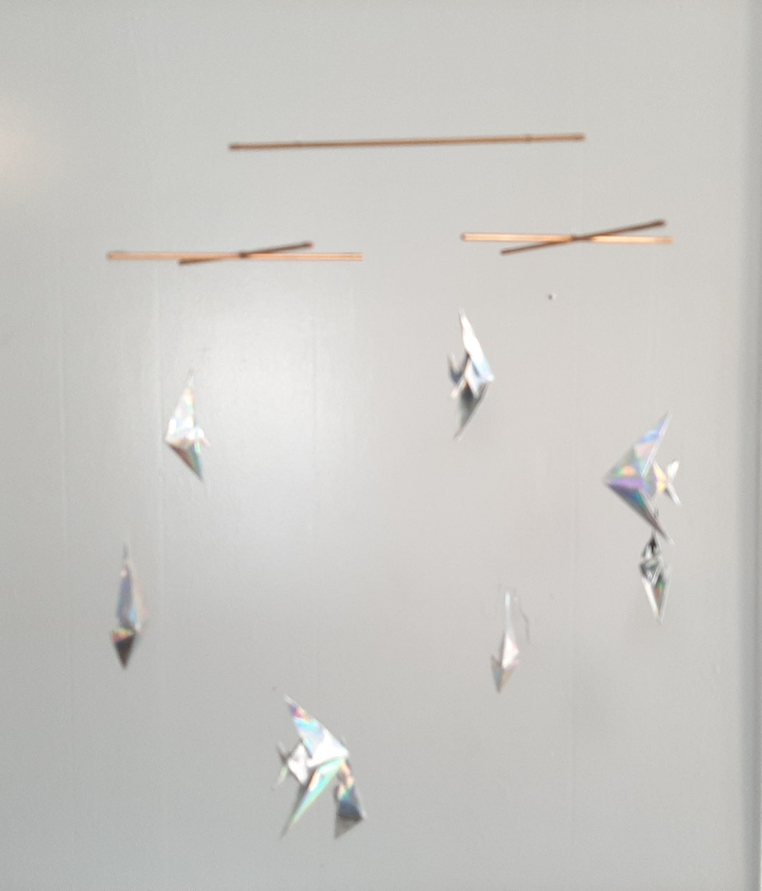 Iridescent Origami Sunfish Mobile. - Etsy