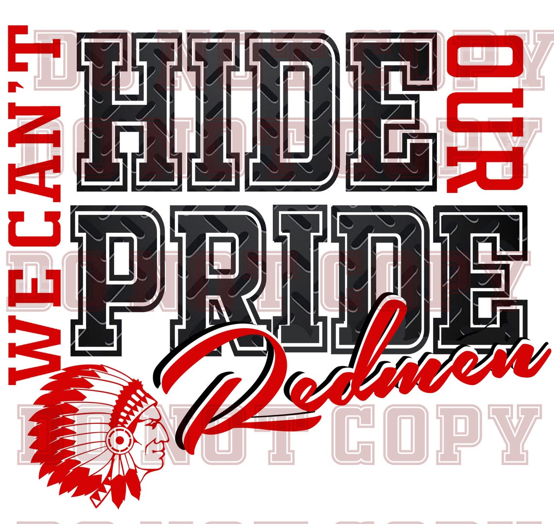 Redmen Mascot PNG: Leopard Print, Football Spirit (digital Download) - Etsy