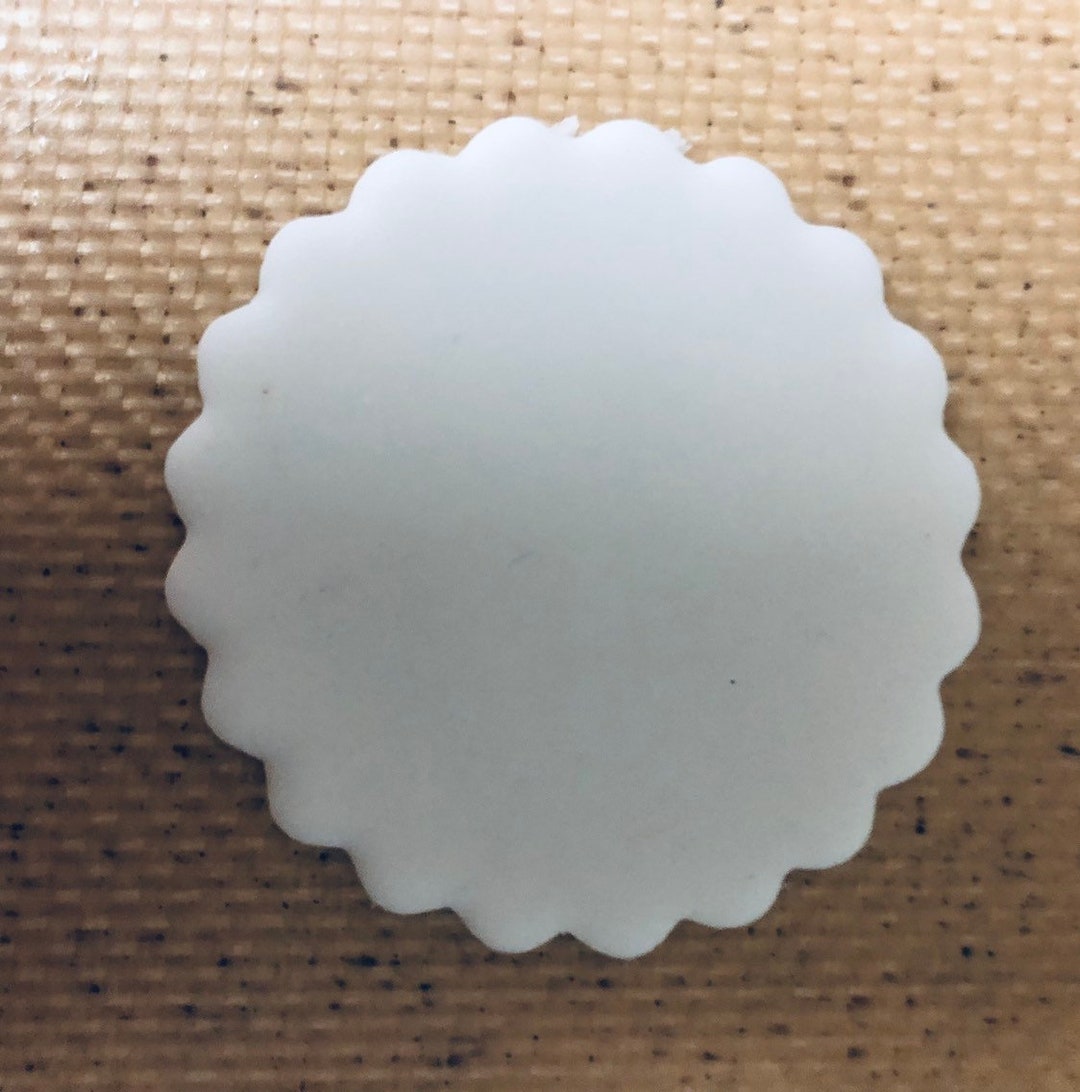 Plain White Fondant Cupcake Toppers - Etsy