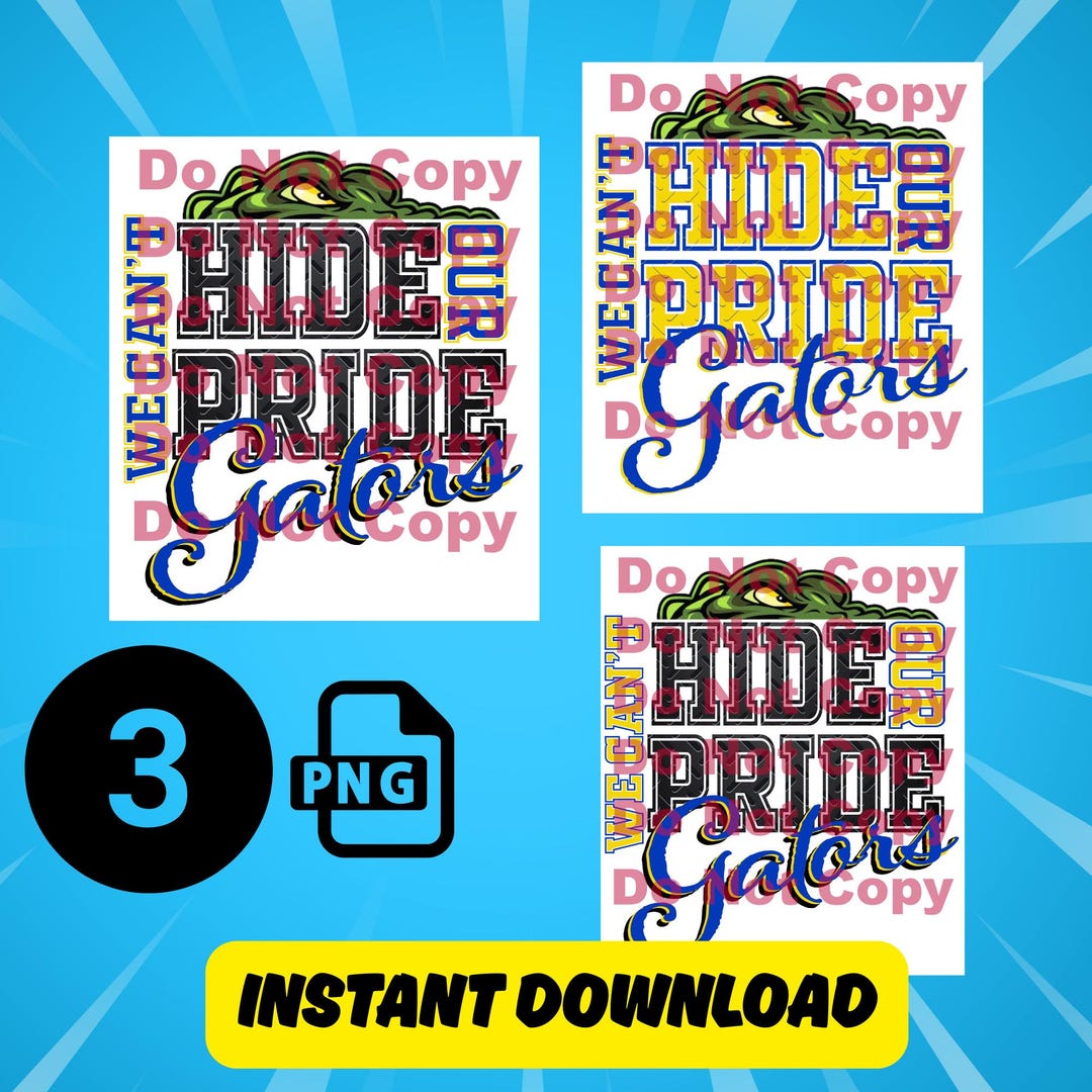 Dickinson Gators Mascot : School Spirit, Football (digital Download PNG ...