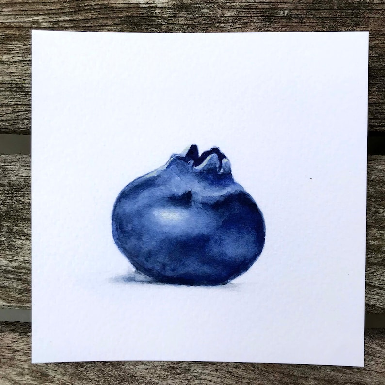 Mini Blueberry Prints, 4x4" - Etsy