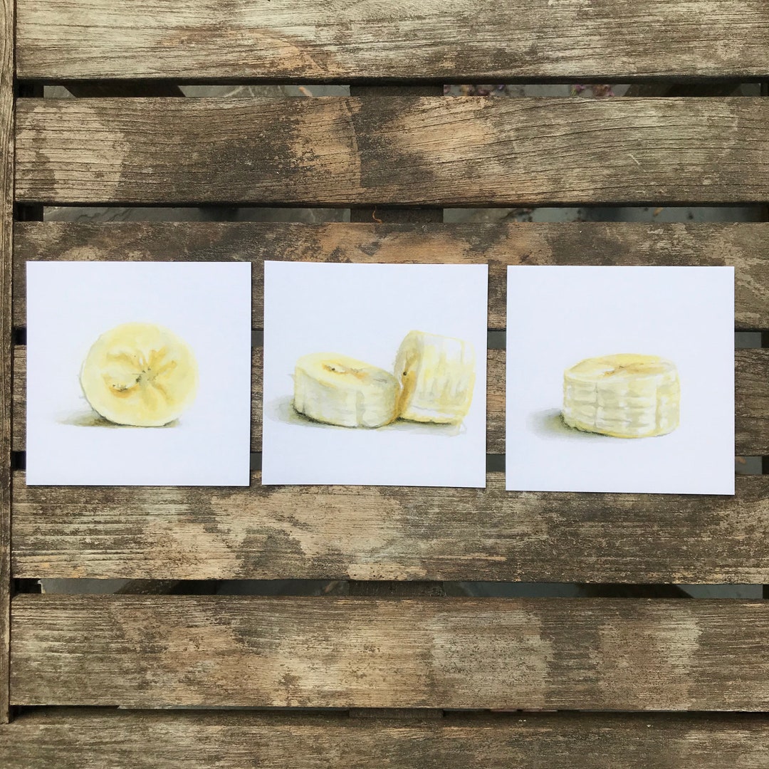 Mini Banana Prints, 4x4" - Etsy