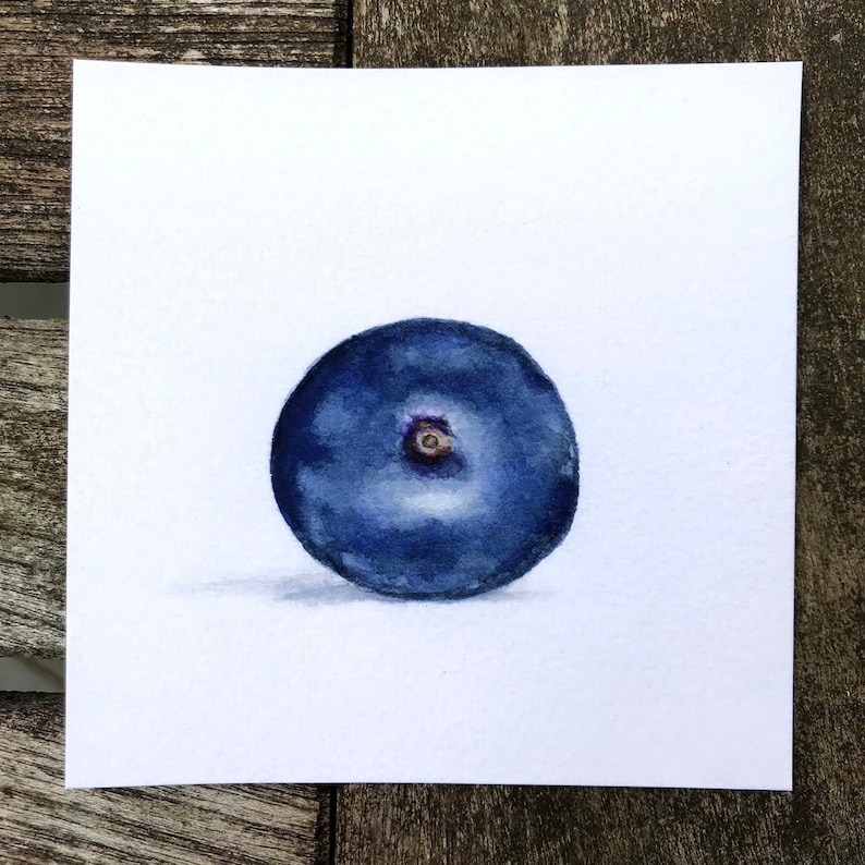 Mini Blueberry Prints, 4x4" - Etsy