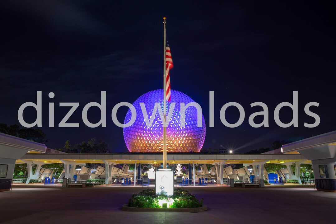 Flag at the Entrance of Epcot - Instant Download - Etsy