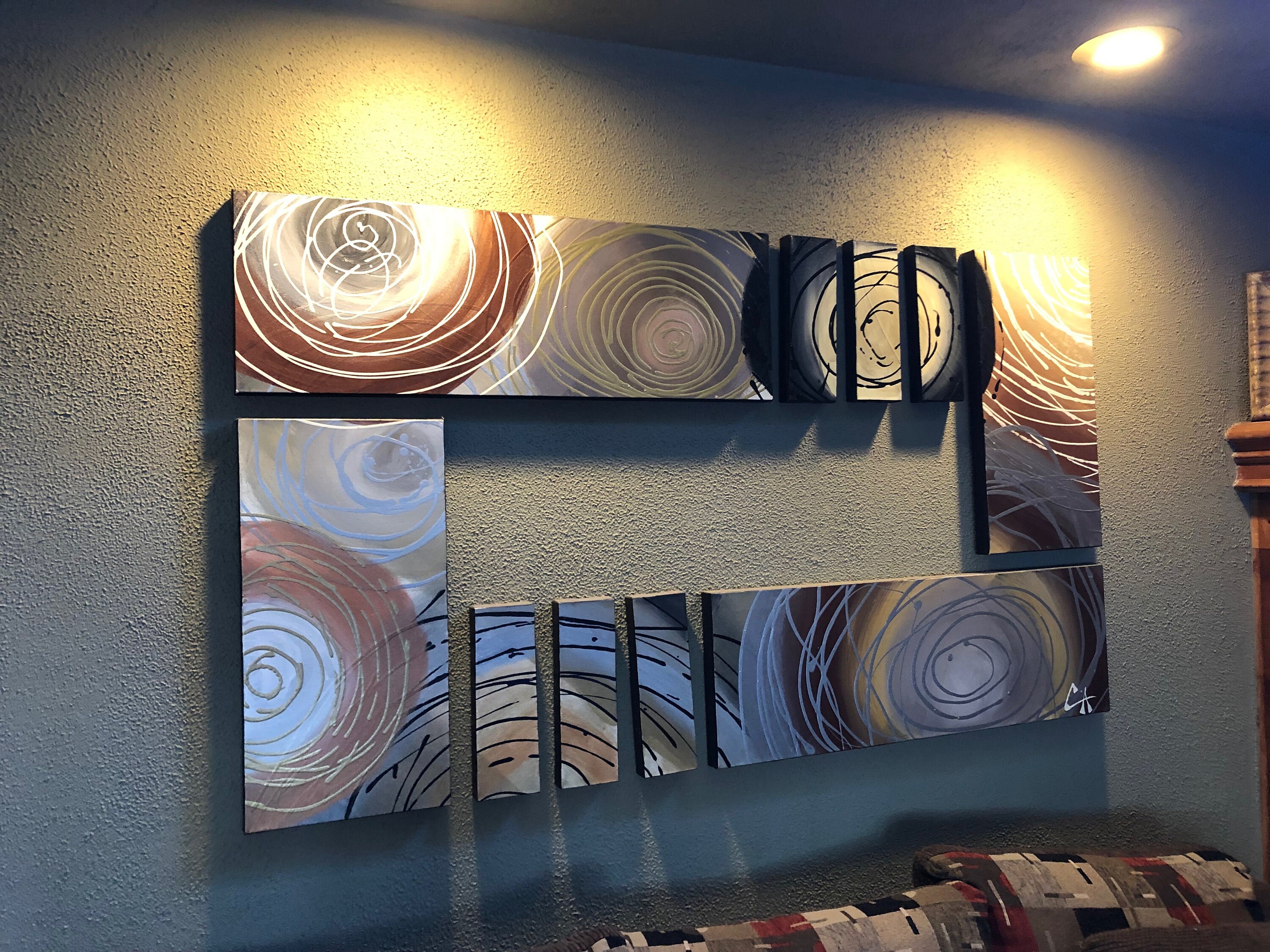 Extra Large Abstract Original Multiple Canvas Painting - Etsy