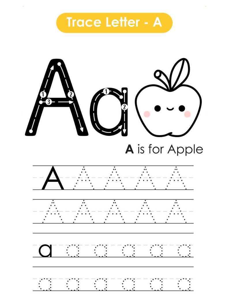 105 Pages Tracing Book for Kids PDF Ready to Use Low | Etsy