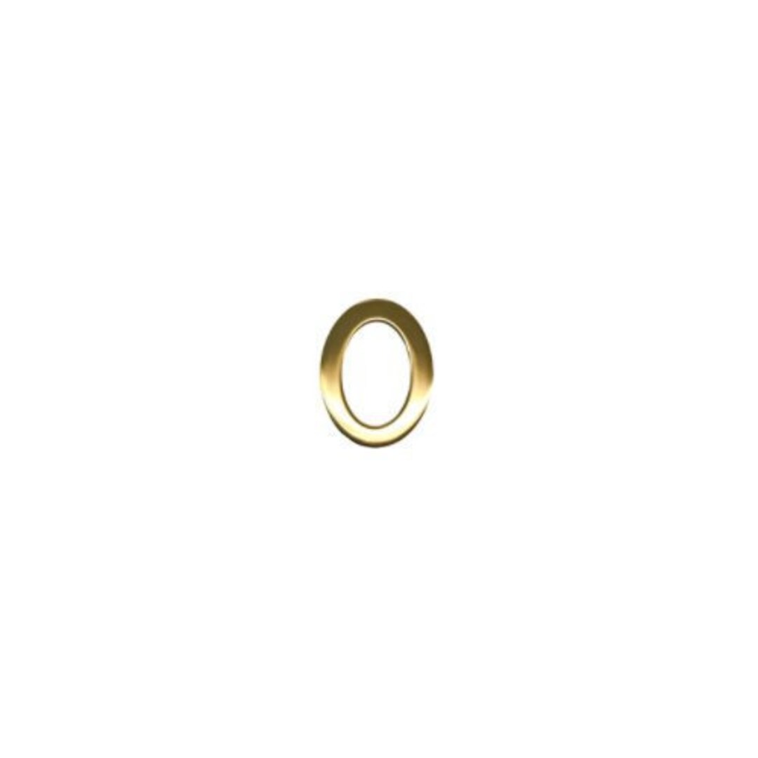 Gsi 3" Inch Solid Brass - Mailbox Number #0 | Self-adhesive ...