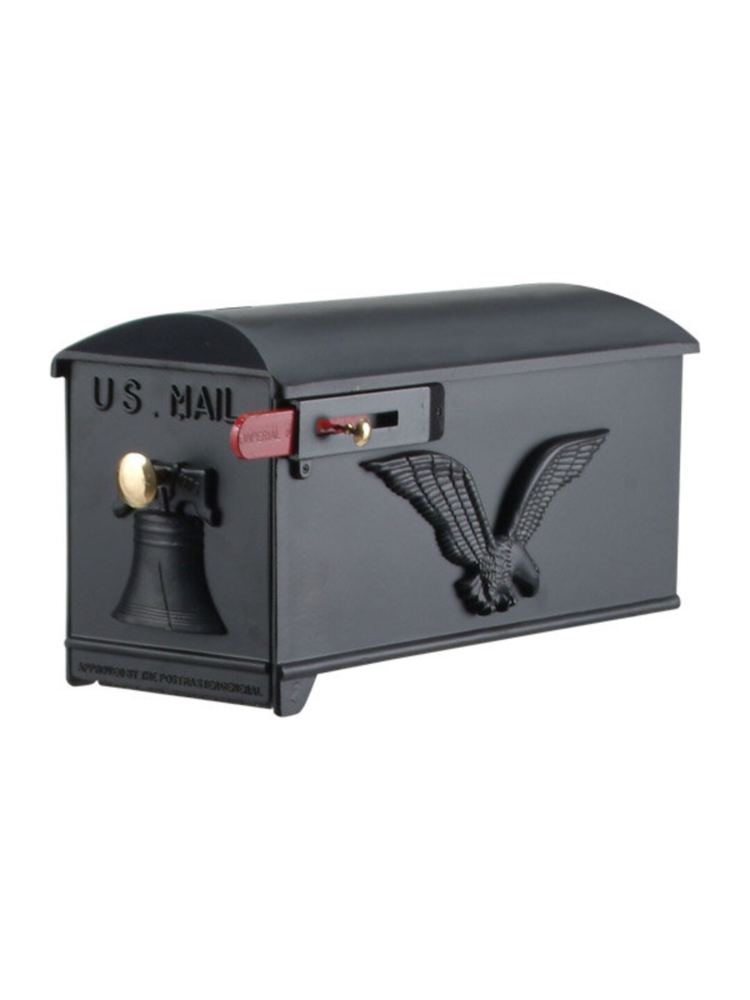 Luxury Home Mailbox style 4K Includes Brass Knob, Red Flag and Hardware ...