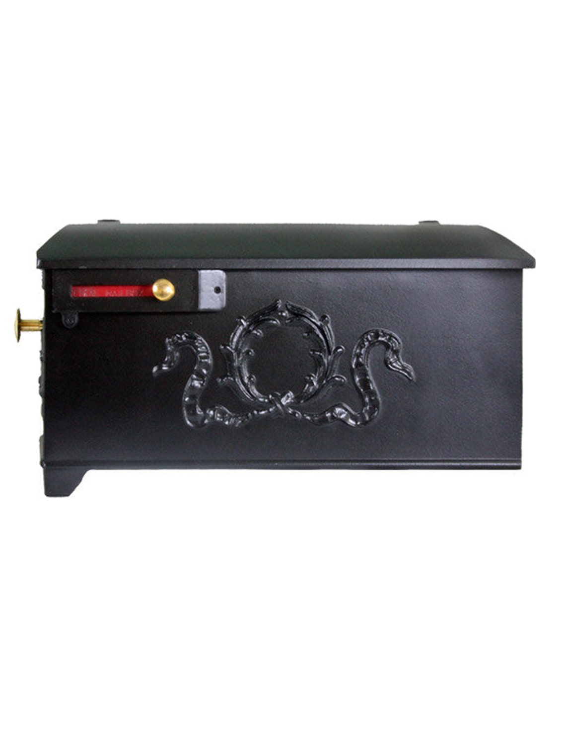 Gsi Luxury Mailbox - Black Style 9K | Post Mount Mailbox Address ...