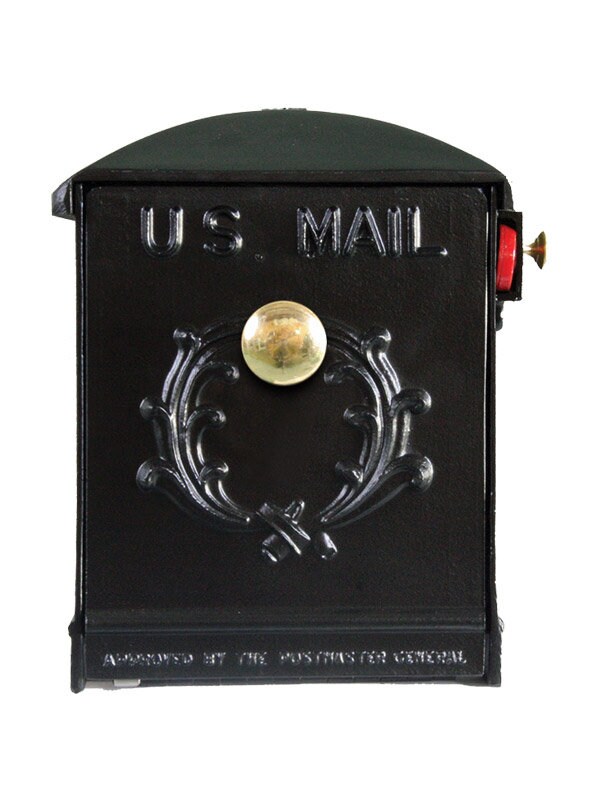 Gsi Luxury Mailbox - Black Style 9K | Post Mount Mailbox Address ...