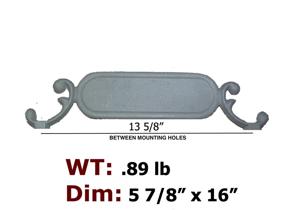 Mailbox Address Number Plate 1 With Brass Numbers | Etsy