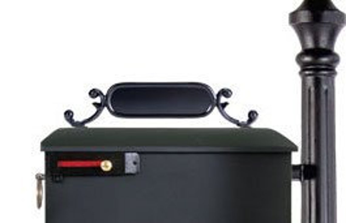 Mailbox Address Number Plate 1 With Brass Numbers | Etsy