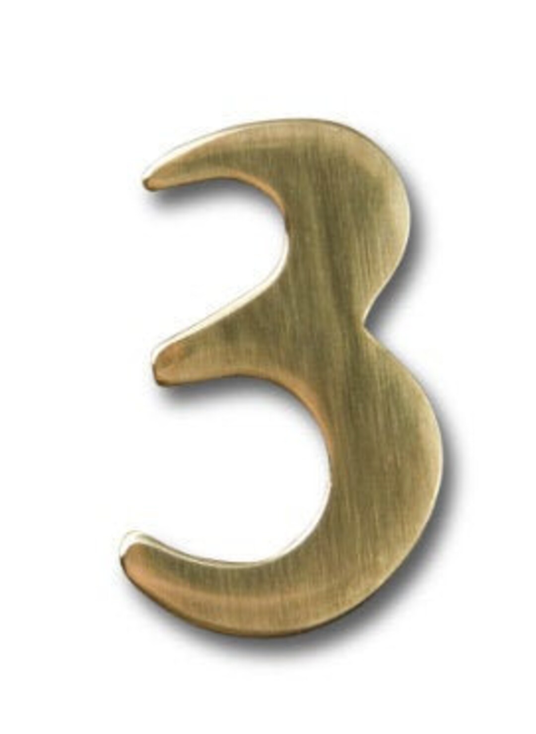 Gsi 2" Inch Solid Brass - Mailbox Number #3 | Self-adhesive ...